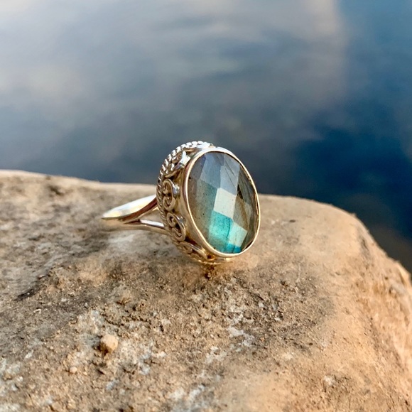 Uniquely Handcrafted | Jewelry | Sterling Silver Faceted Labradorite ...